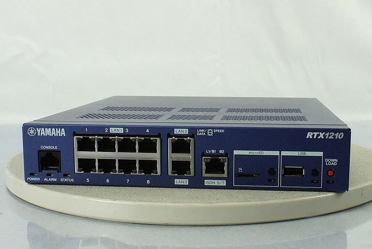 【やや傷や汚れあり】Rev.14.01.41 初期化済 YAMAHA RTX1210 ギガアクセス VPN ルーター ネットワーク ...