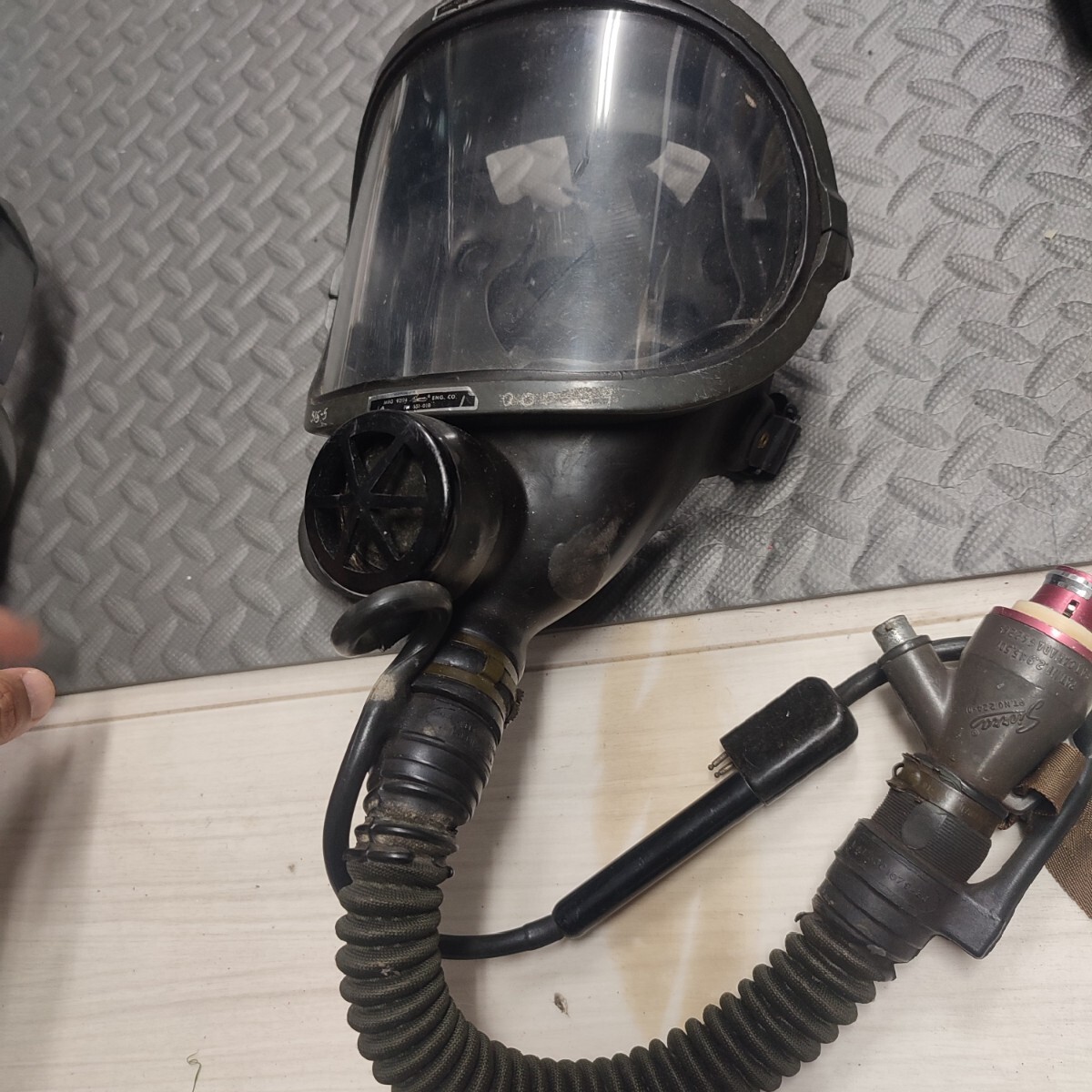 【傷や汚れあり】米軍実物 MBU-13/P 対NBC用 フライトマスク HGU-39/P HGU-55/P F35 F14 トップガン F22 ...