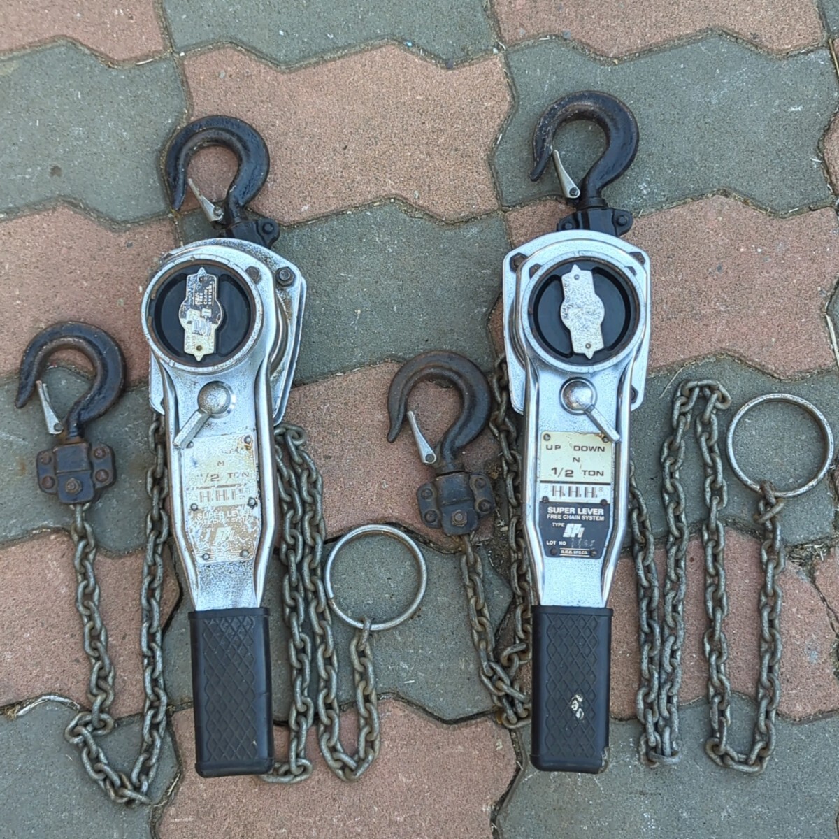 【傷や汚れあり】HHH レバーブロック 1/2t まとめて 2個セット スーパーレバー レバーホイスト 荷締機 荷締め 工具 スリーエッチの落札情報詳細 - Yahoo!オークション落札価格 ...