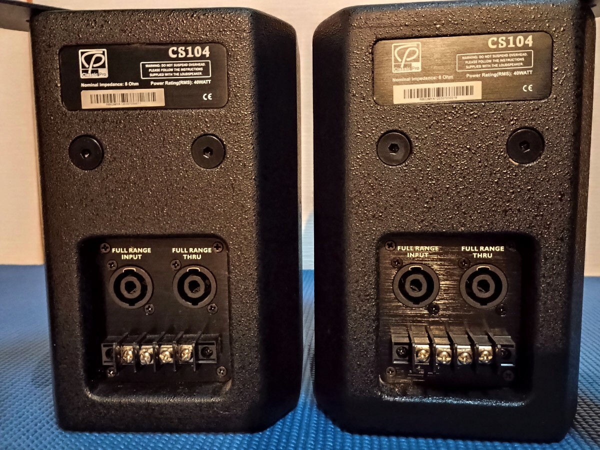【やや傷や汚れあり】CLASSIC PRO クラシックプロ スピーカー CS104 2台 タイプ：2WAYフルレンジ 100Hz ...