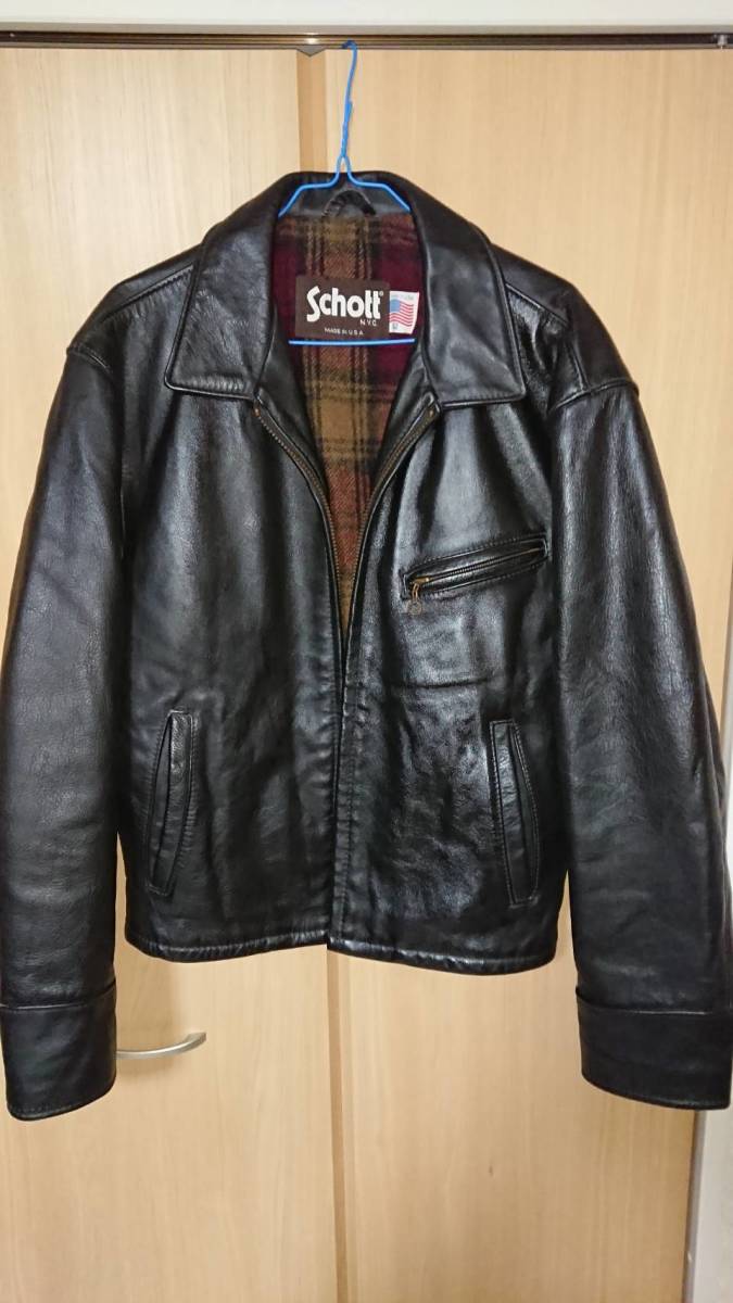 Schott 681 size42 ショットシングルライダース681 サイズ42 中古の落札情報詳細 - Yahoo!オークション落札価格検索 オークフリー