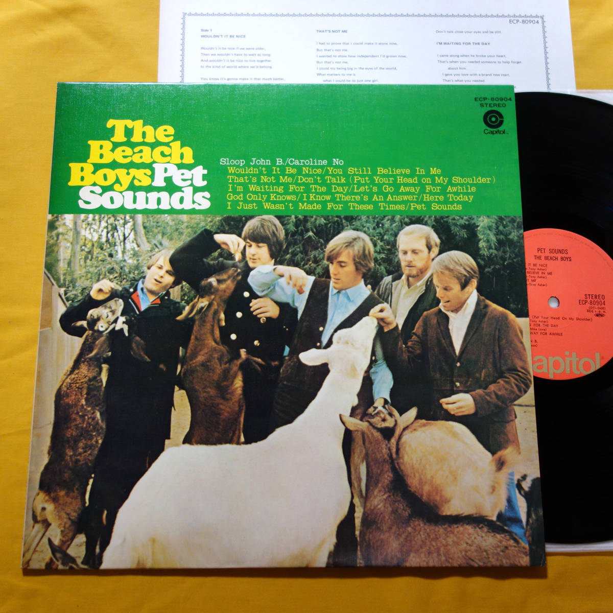 ロック 60s LP ビーチ・ボーイズ The Beach Boys / ペット・サウンズ Pet Sounds 東芝EMI ECP ...