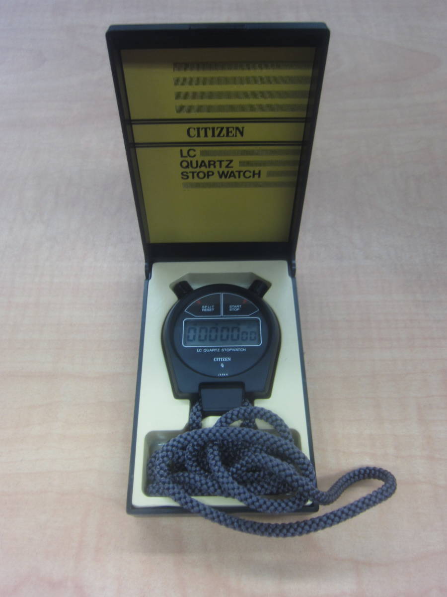 ★☆ストップウォッチ シチズン CITIZEN LC QUARTZ STOPWATCH L0671-SW024 129☆★の落札情報詳細 ...