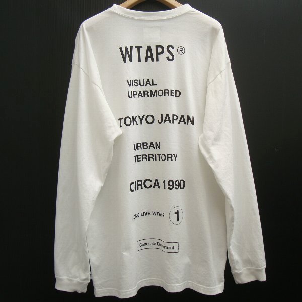 20SS 美品 WTAPS CIRCA L/S TEE バックプリント 長袖Tシャツ 03 ホワイト 白 ロンT ロゴ SCREEN スクリーン ダブルタップス の落札情報詳細| ヤフオク落札 ...