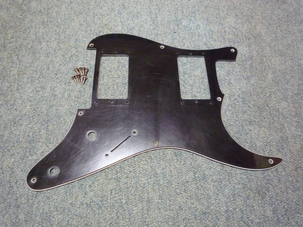 【レア】 1984年製 FERNANDES FST-80 用 Pickguard Black 3PLY SSH 8点留め FRT用 ...