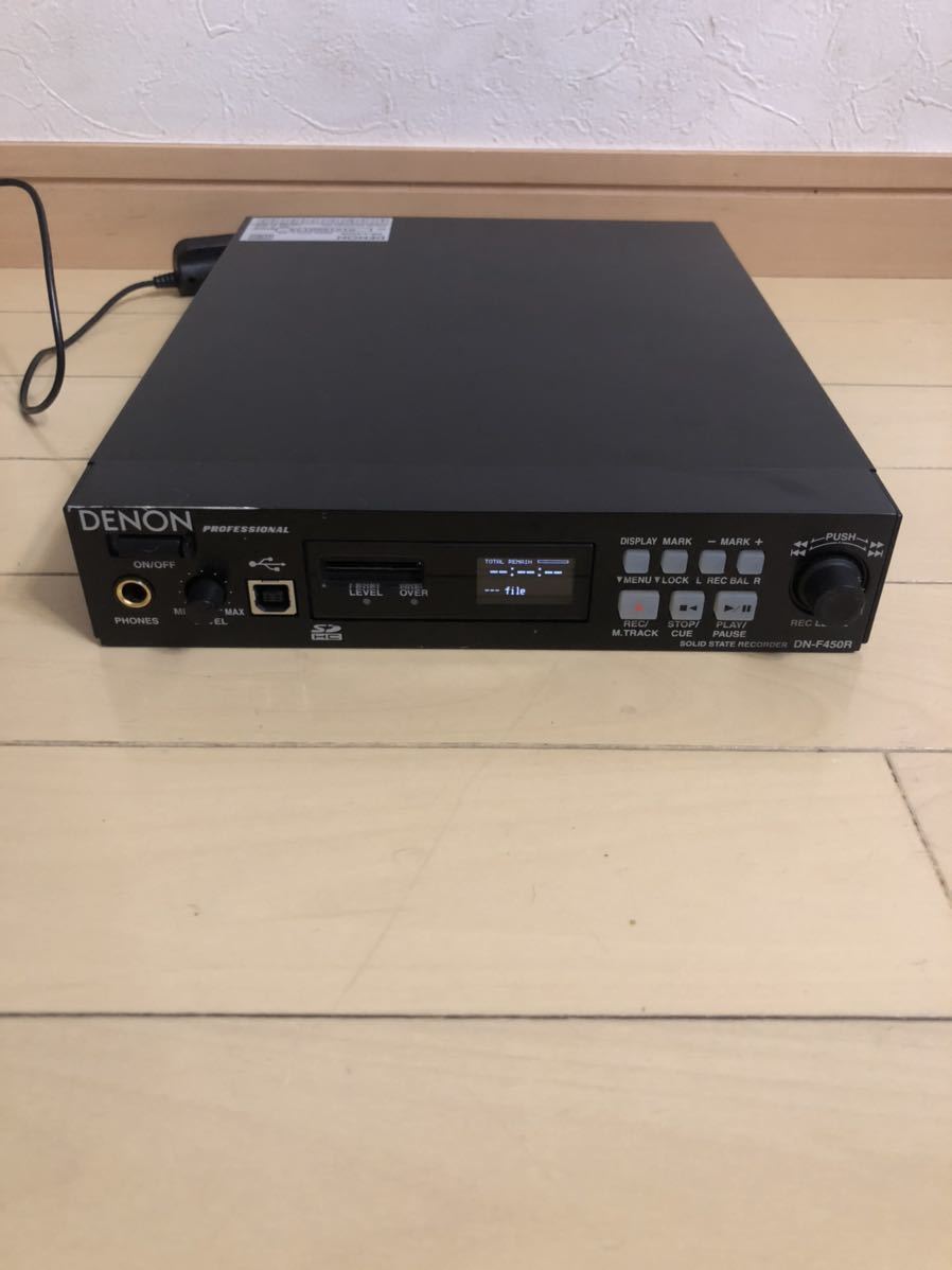 ★通電確認済み★DENON DN-F450R SOLID STATE RECORDER デノン ソリッドステートレコーダーの落札情報詳細 ...