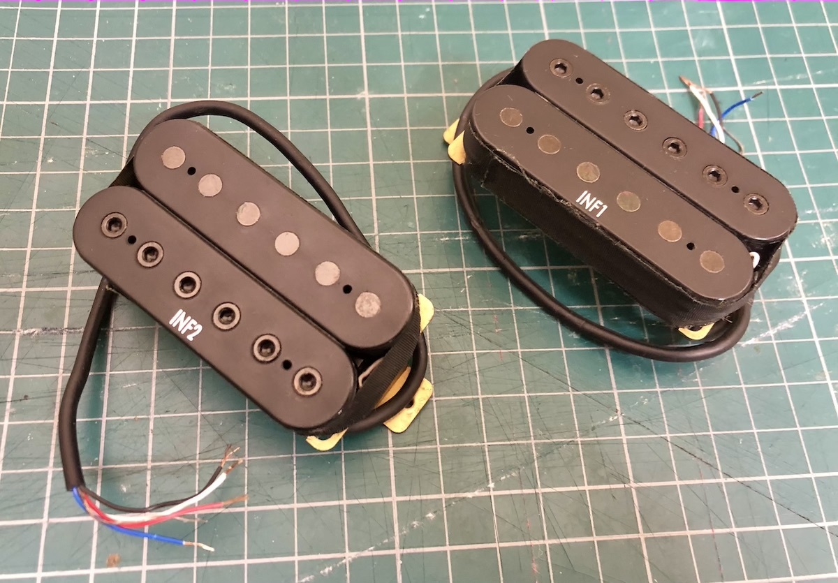 Ibanez Infinity PickUp アイバニーズ ピックアップ INF1 INF2 RG搭載 2ハム用 セット ハイパワー パッシブ ...