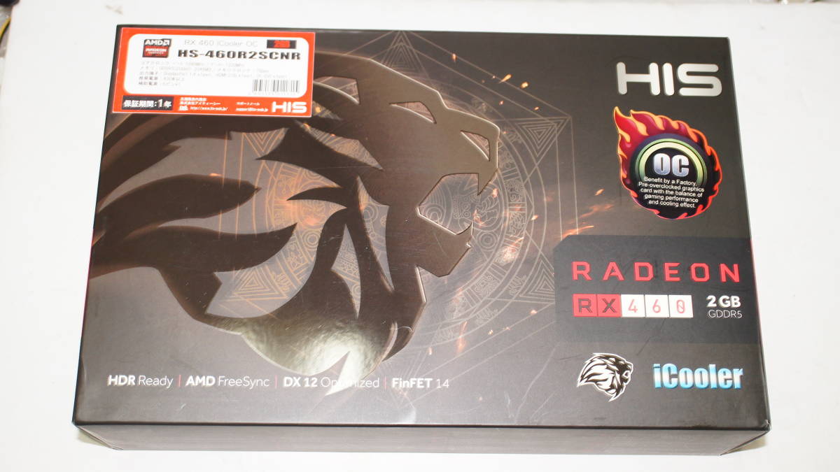 【高クロック版RX460・セミファンレス機構搭載】 AMD Radeon RX460 HIS RX 460 iCooler OC HS ...