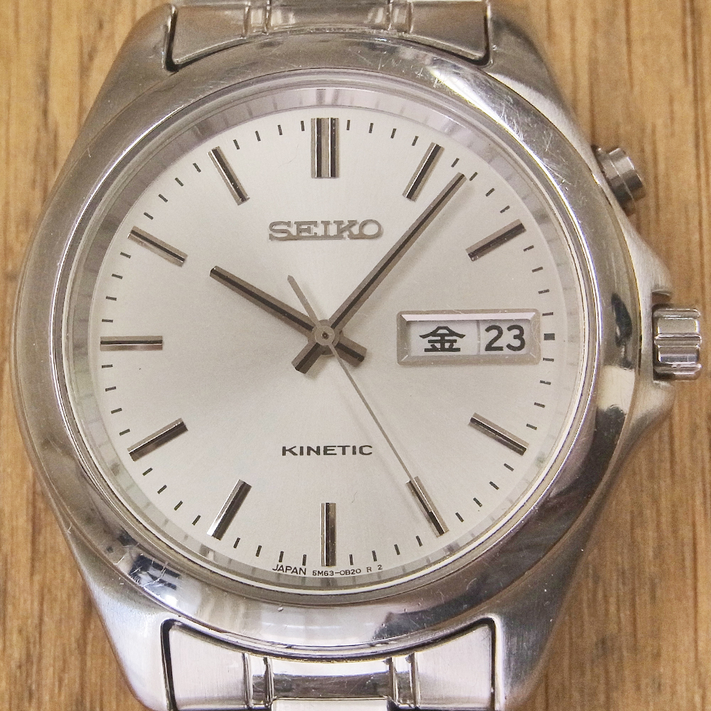 セイコー キネティック 5M63-0B00 発電クォーツ SEIKO KINETICの落札情報詳細 - ヤフオク落札価格検索 オークフリー