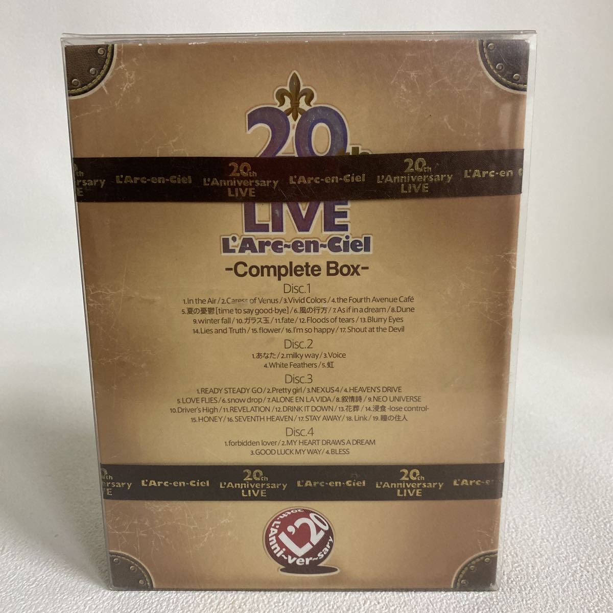 L'Arc～en～Ciel 20th L'Anniversary LIVE DVD 4枚組 セル版 Complete BOX Bonus ...