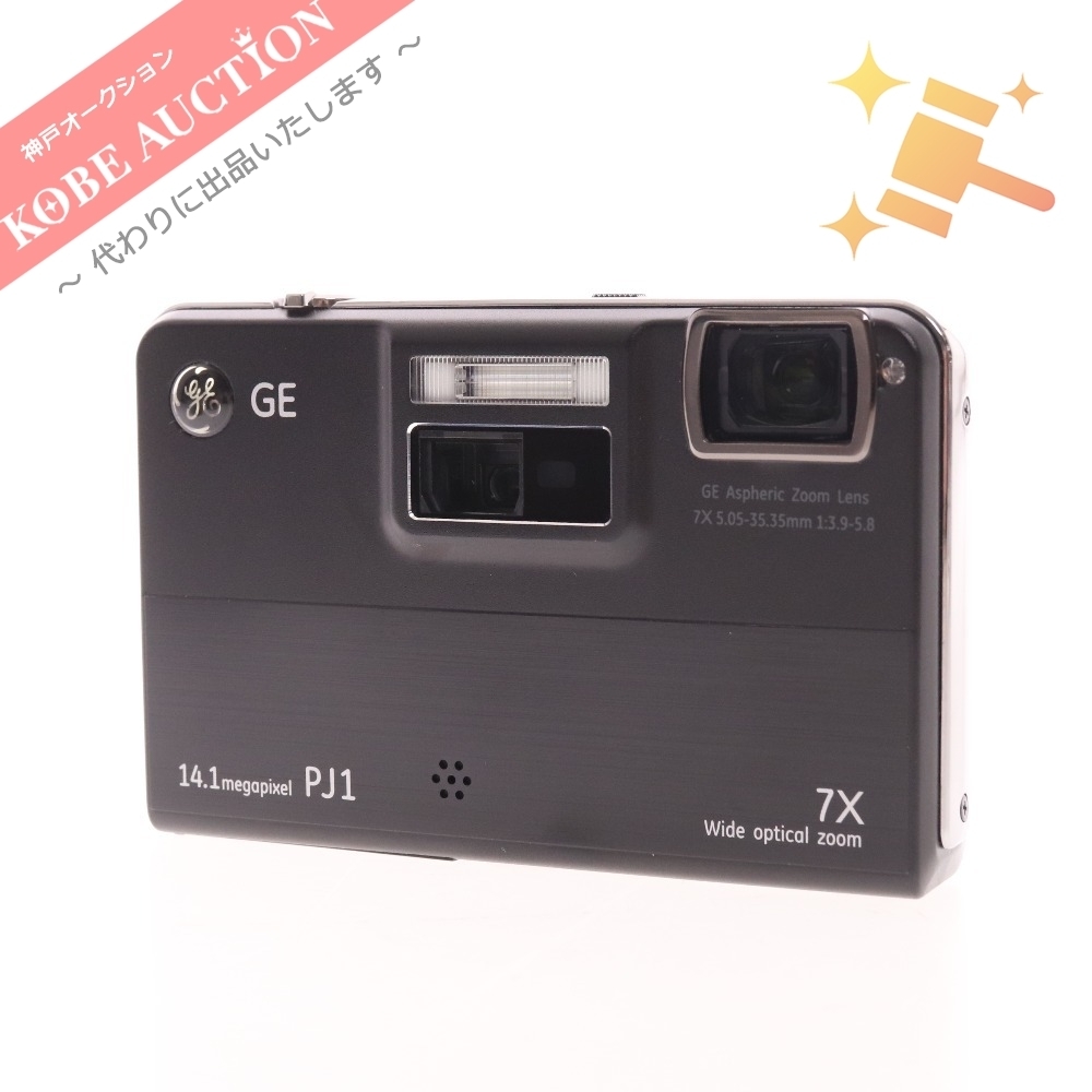 GE ジーイーデジタルカメラ PJ1 7X Wide optical zoom 14.1megapixel コンパクトカメラ ッブラック シャッター確認済み 中古の落札情報詳細 - ヤフオク ...