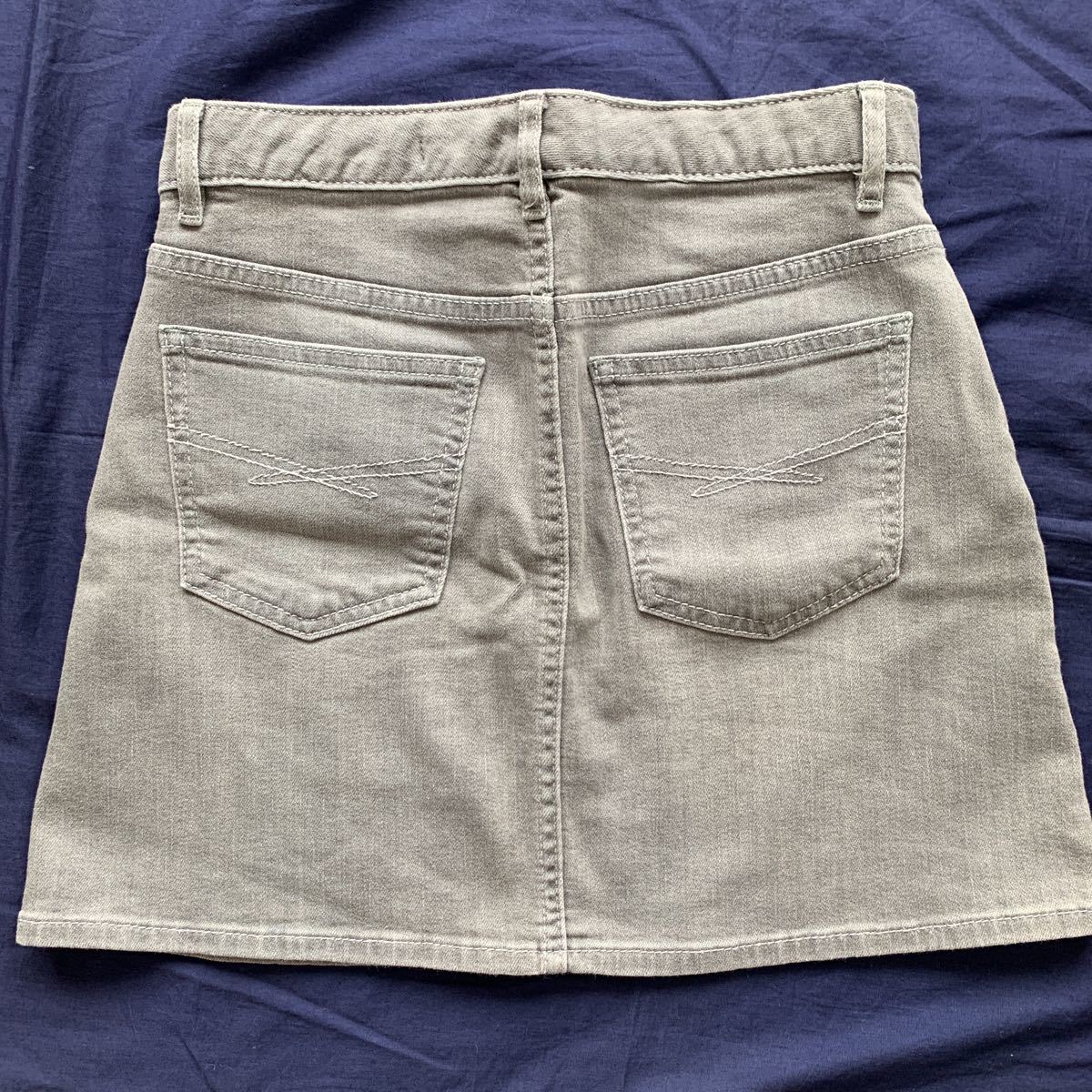 【目立った傷や汚れなし】GAP kids デニム ミニスカート 160cm グレー ストレッチ ウエスト調節可能 シンプルの落札情報詳細 ...