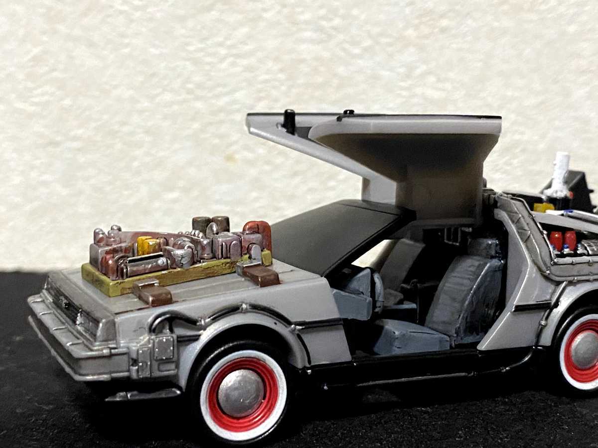 【未使用に近い】ラスト出品！！追加塗装完成品BACK TO THE FUTURE EXCEED MODEL Delorean デロリアン ...