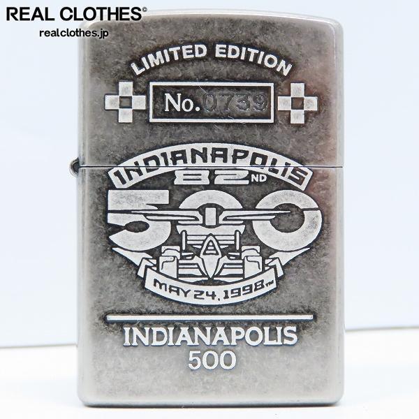 【目立った傷や汚れなし （詳細）】ZIPPO/ジッポー 日本開催記念 LIMITED NO.0739 INDY500/インディ INDIANAPOLIS 特別限定品1000個 灰皿付き 97年 ...