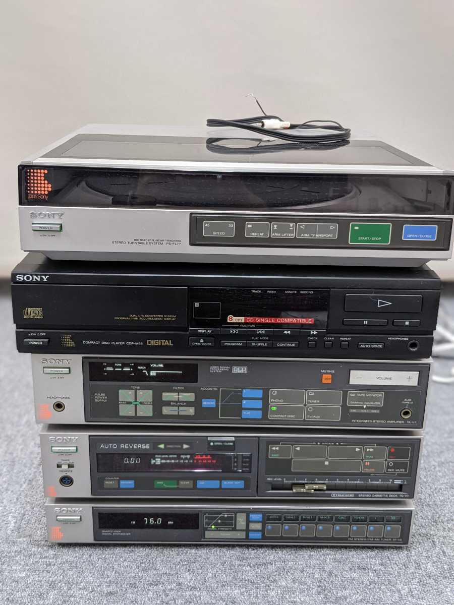 【中古】SONY ソニー システムコンポ HCD-B10 スピーカー SS-J10 アンプ オーディオ カセット チューナー CD デッキ の落札情報詳細| ヤフオク落札価格情報 オークフリー