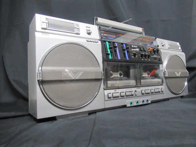 【やや傷や汚れあり】【愛知店舗】【SHARP シャープ】GF-757 SEARCHER-WF APSS-WF ダブルカセット 大型ラジカセ 通電のみ確認済み サーチャー 昭和レトロ家電 の落札 ...