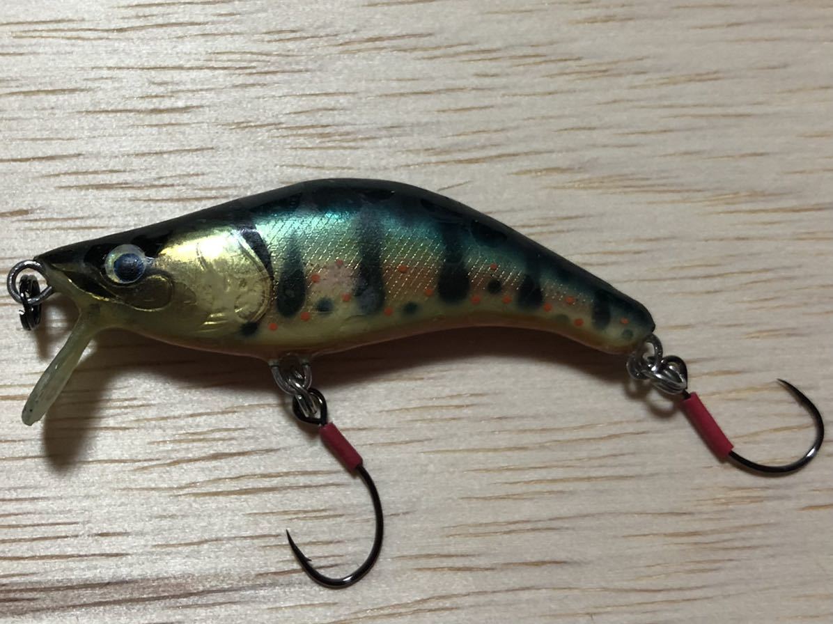 【傷や汚れあり】麗’s ミノー レイズミノー 50mm S Reis Lure Craft ハンドメイドルアー バルサ 中古 1円スタート ...