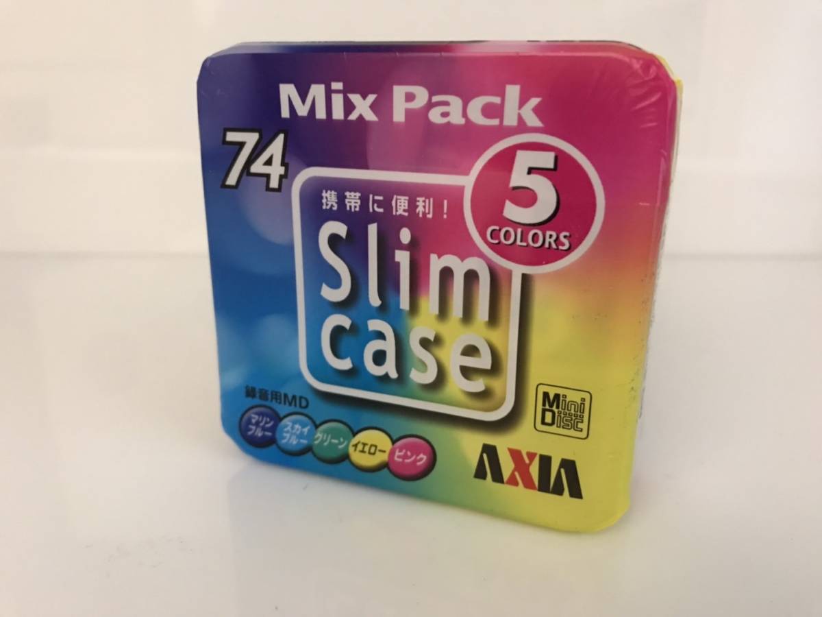 【未使用】MD Mix Pack Slim case 5 COLORS AXIA Mini Disc #k12262の落札情報詳細 ...