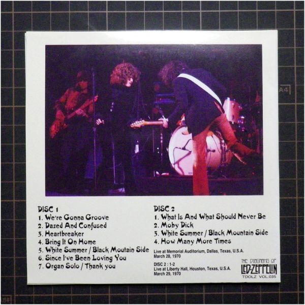 【中古】A-I65【レア!!】TDOLZ★Led Zeppelin - Texas, Two Steps★2CD★Memorial ...