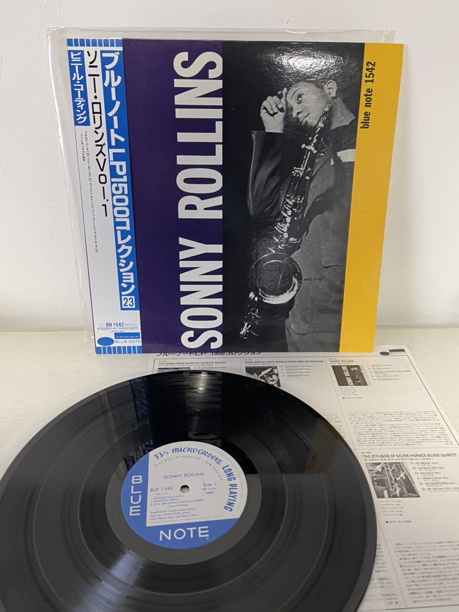 【目立った傷や汚れなし】美盤 帯 コレクター 放出 MONO SONNY ROLLINS vol.1 名盤 LP BLUE NOTE ブルー ...