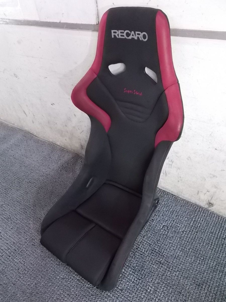 【目立った傷や汚れなし】★希少!美品!★RECARO レカロ RS-G RSG スーパーシュタルク フルバケット シート レッド ブラック ...