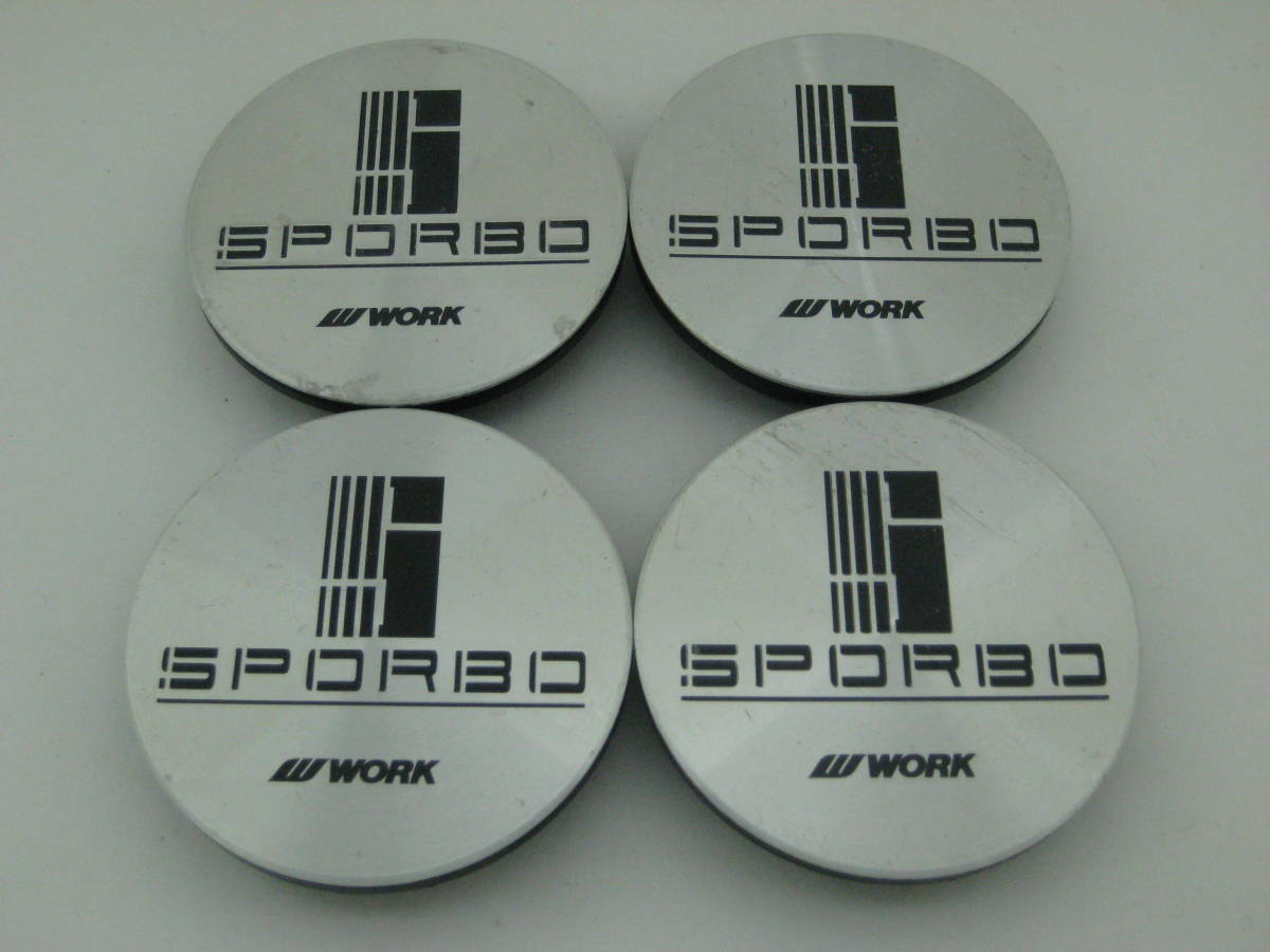 【傷や汚れあり】k5028 WORK ワーク SPORBO アルミホイール用センターキャップ中古4個の落札情報詳細 - Yahoo ...
