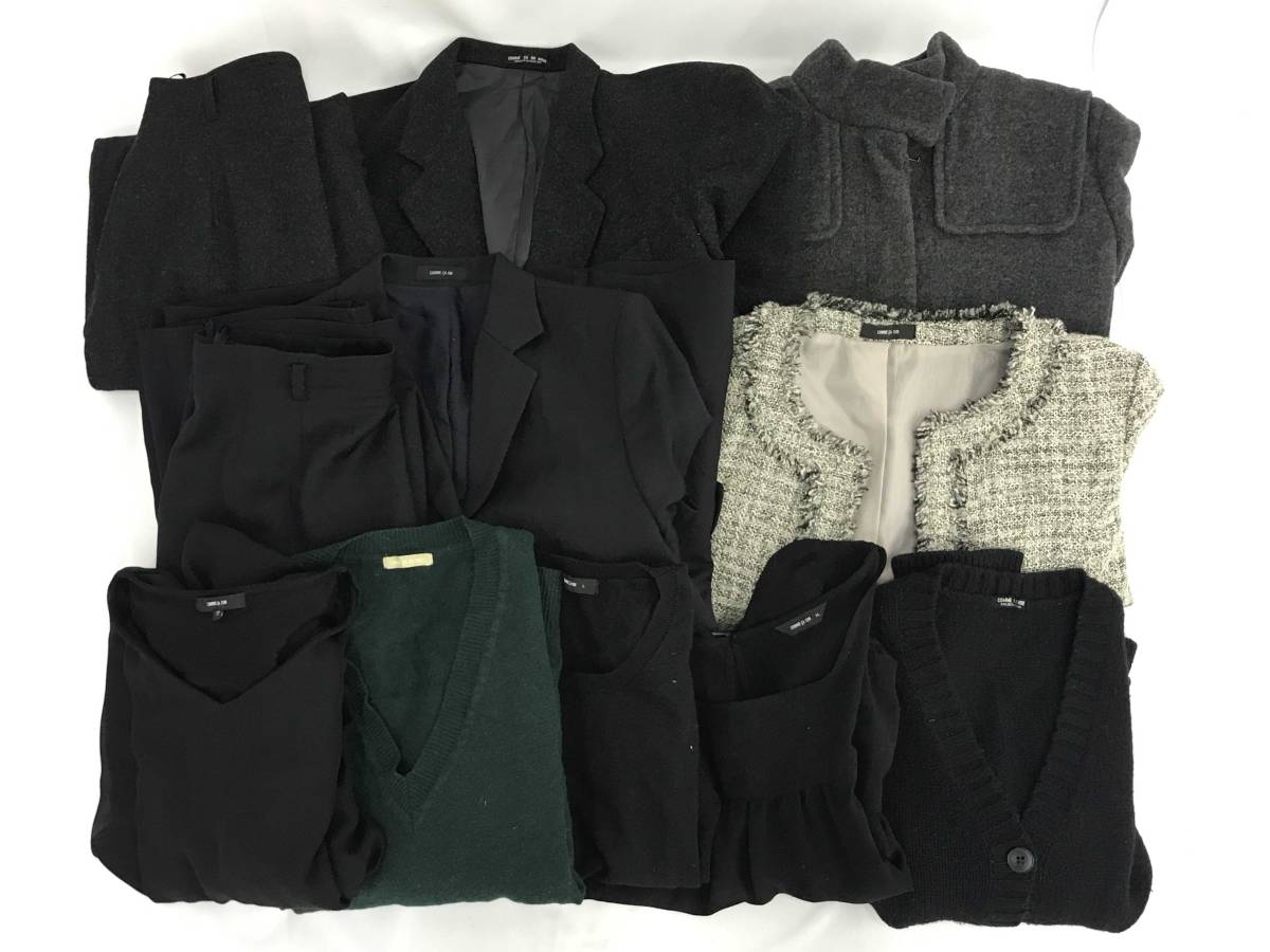 【傷や汚れあり】1円 コムサデモード コムサイズム レディース コート スーツ ジャケット トップス カーディガン 計9点セット HC918の ...