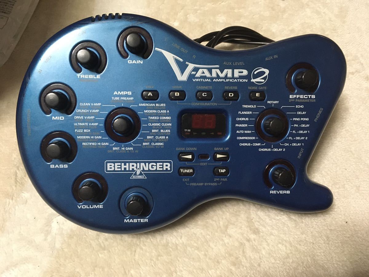 【やや傷や汚れあり】中古品 BEHRINGER V-AMP2 ベリンガー ギター用プリアンプ バーチャルアンプの落札情報詳細 - ヤフオク落札 ...