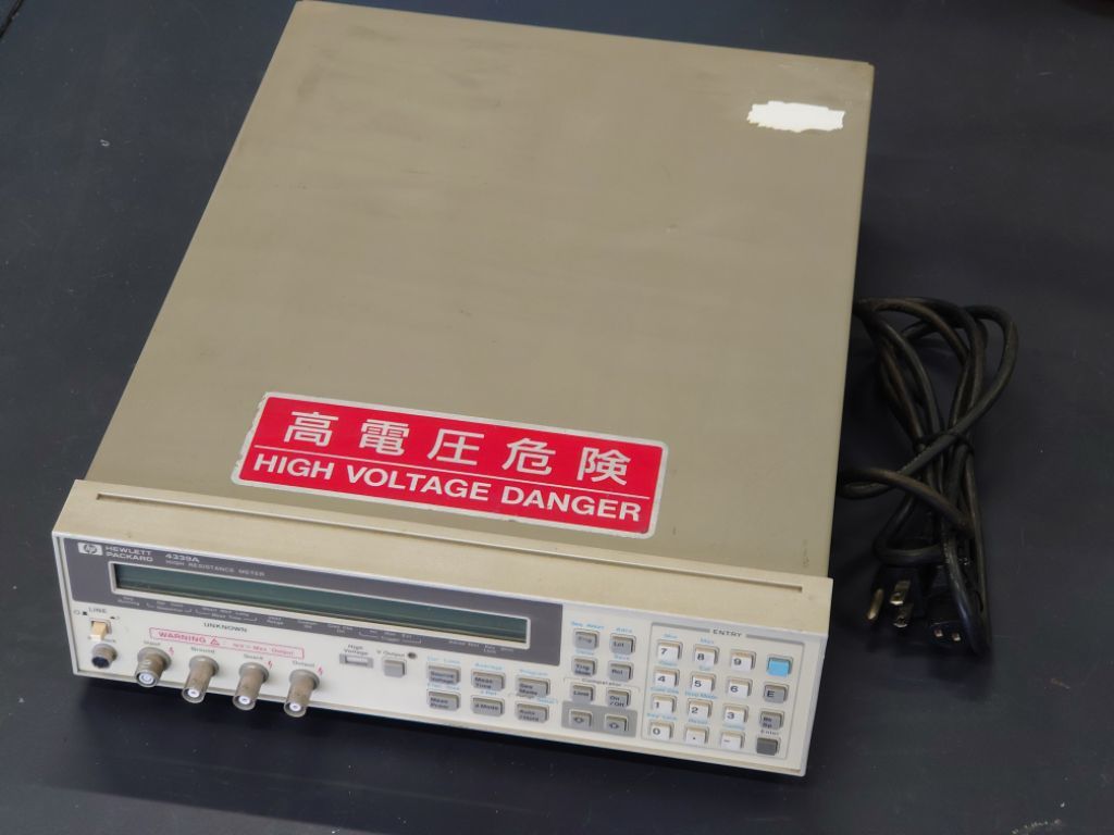 【やや傷や汚れあり】ハイレジスタンスメータ High RESISTANCE METER 4339A Hewlett-Packard デジタル超 ...