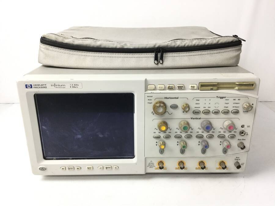【傷や汚れあり】Hewlett Packard 54845A infinium 1.5GHz オシロスコープ プローブx2式/キーボード ...