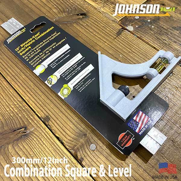 【未使用】300mm 12inch Combination Square & Level 300mm水平器コンビネーション スケール JOHNSON LEVEL ジョンソン アメリカ DIY ...