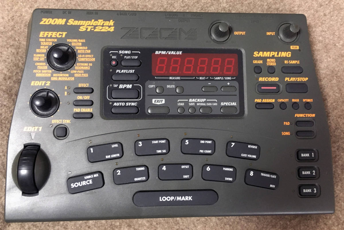 【全体的に状態が悪い】L3804(062)-314/YY10000【名古屋】ZOOM ズーム SampleTrak ST-224 の落札情報 ...