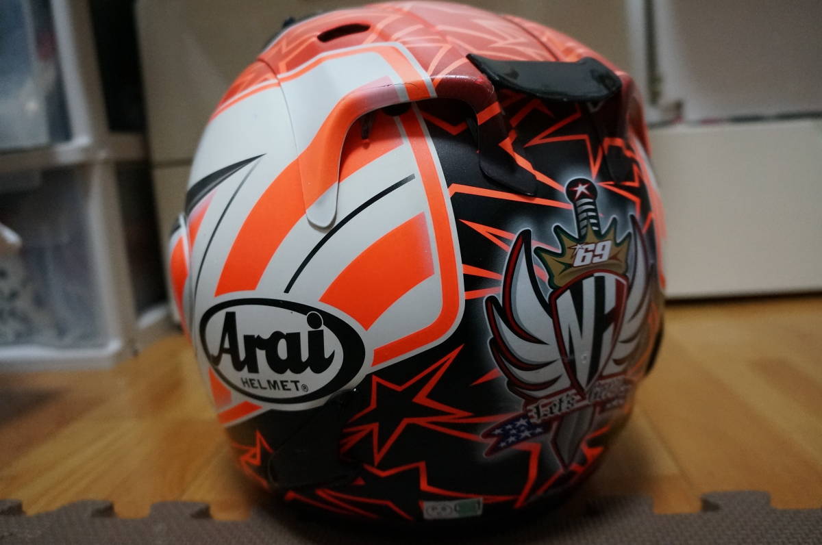 【やや傷や汚れあり】廃版 Arai SZ-Ram4 ニッキー ヘイデン 選手 レプリカ 2010カラー Nicky Hayden アライ ...