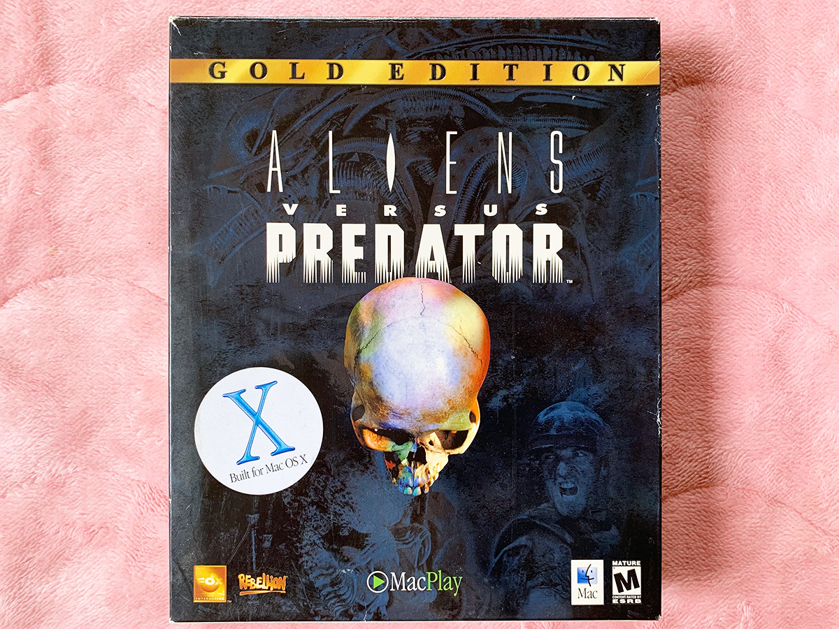 【やや傷や汚れあり】希少 Macintosh Aliens Versus Predator Gold Edition エイリアンVSプレデター ...