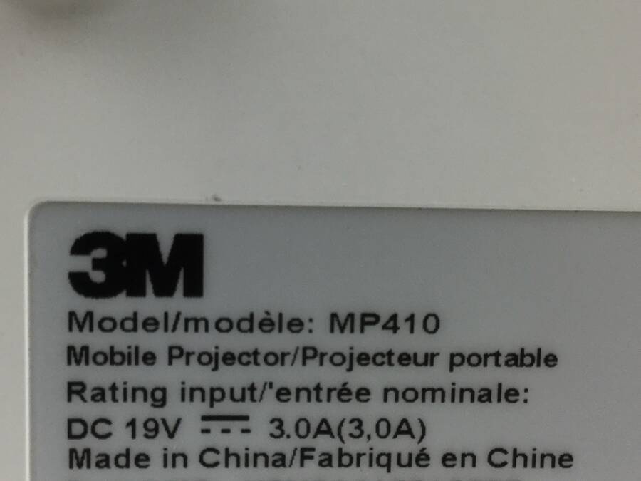 【傷や汚れあり】3M MP410 モバイルプロジェクター 現状品の落札情報詳細 - ヤフオク落札価格検索 オークフリー