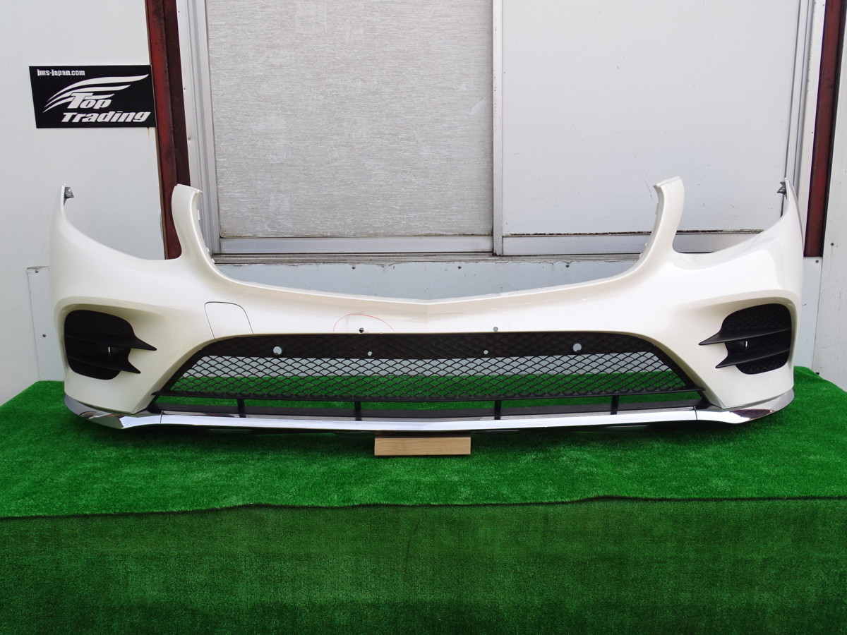【傷や汚れあり】K7334vc ベンツ 純正 GLC X253 前期 AMG フロントバンパー グリル スポイラー付 A2538853000 ...