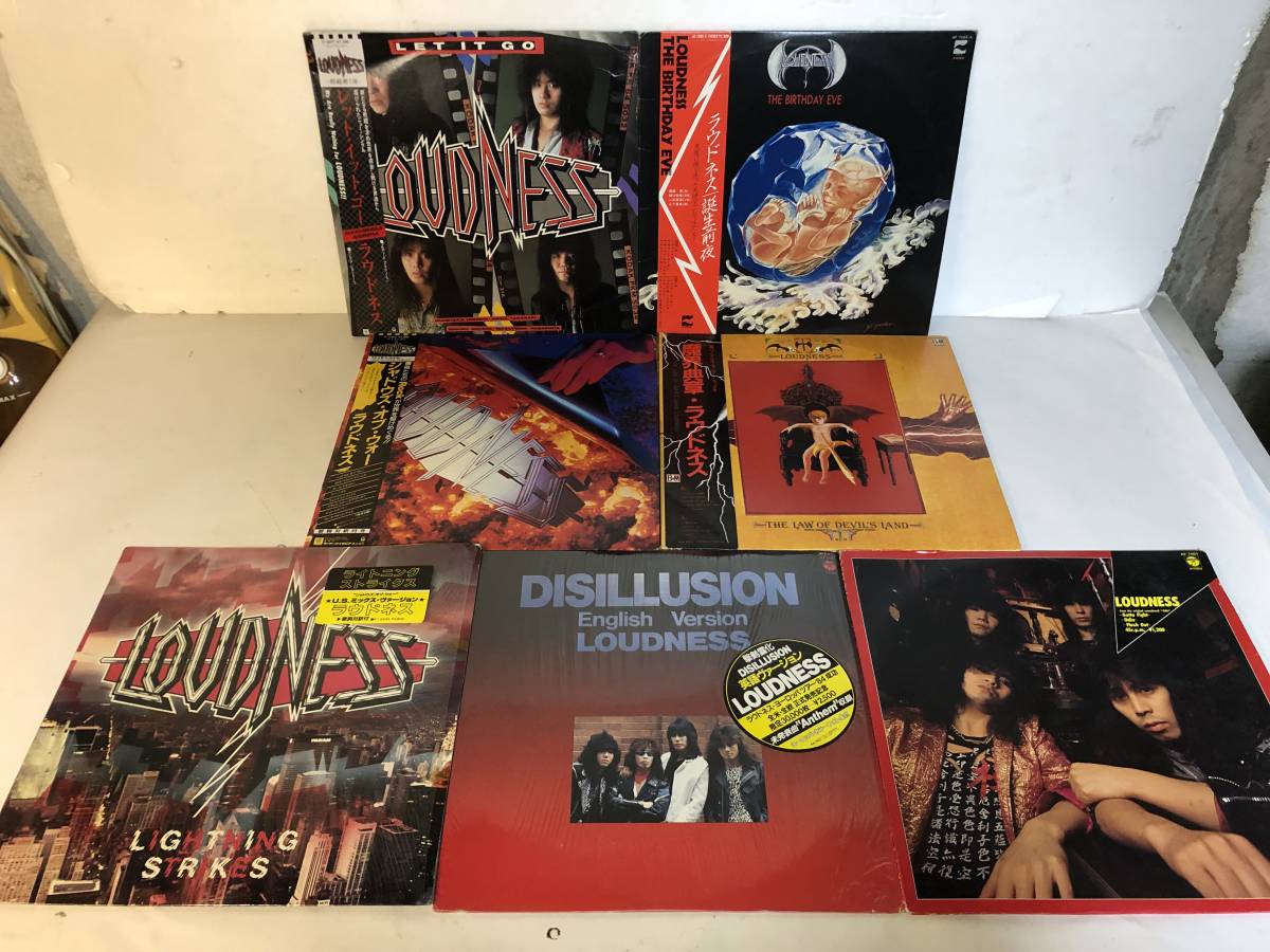 【傷や汚れあり】20619s 帯付12inch Lp＋ep★ラウドネス Loudness 7点セット★let It Go The