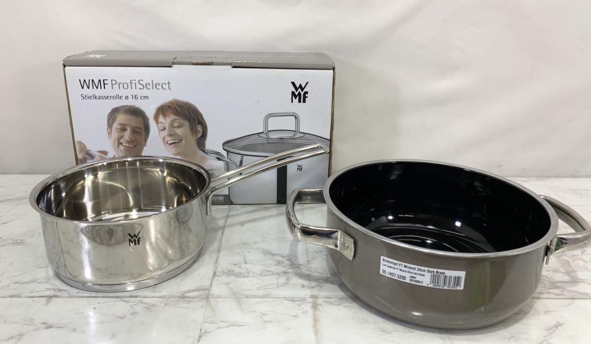 【やや傷や汚れあり】WMF/Profiselct/ヴェーエムエフ/片手鍋/16cm/1.4L/両手鍋/20cm/ステンレス/IH使用可の落札情報詳細 - ヤフオク落札価格検索 オークフリー