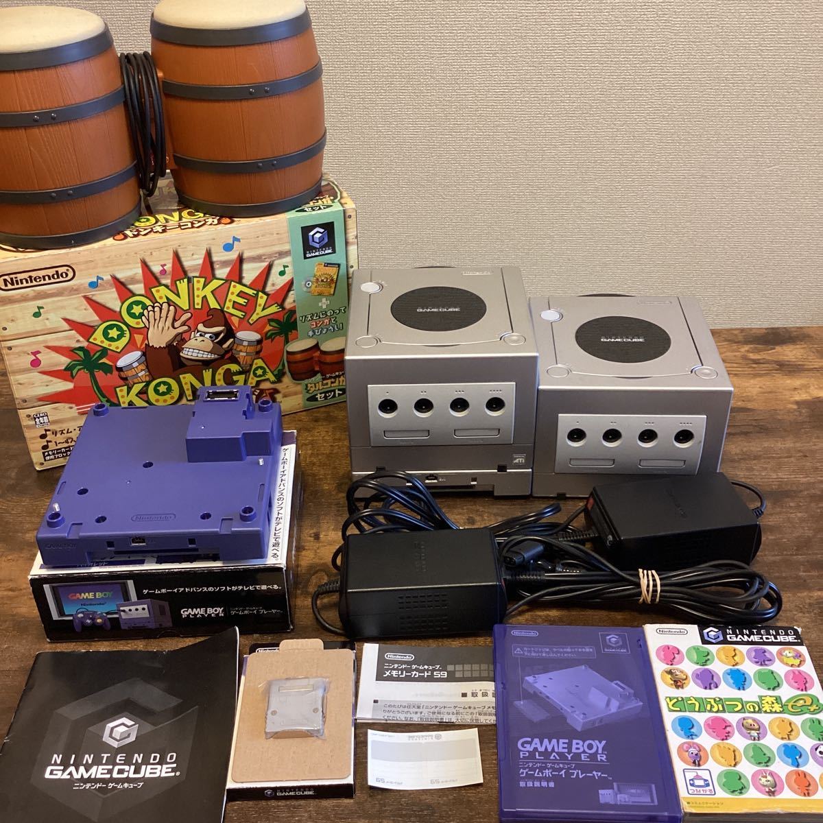 【全体的に状態が悪い】K362）【ジャンク品】Nintendo 任天堂 ニンテンドーゲームキューブ ゲームボーイプレイヤー ドンキーコンガ どうぶつの森 まとめ売りの落札情報詳細 - ヤフオク ...