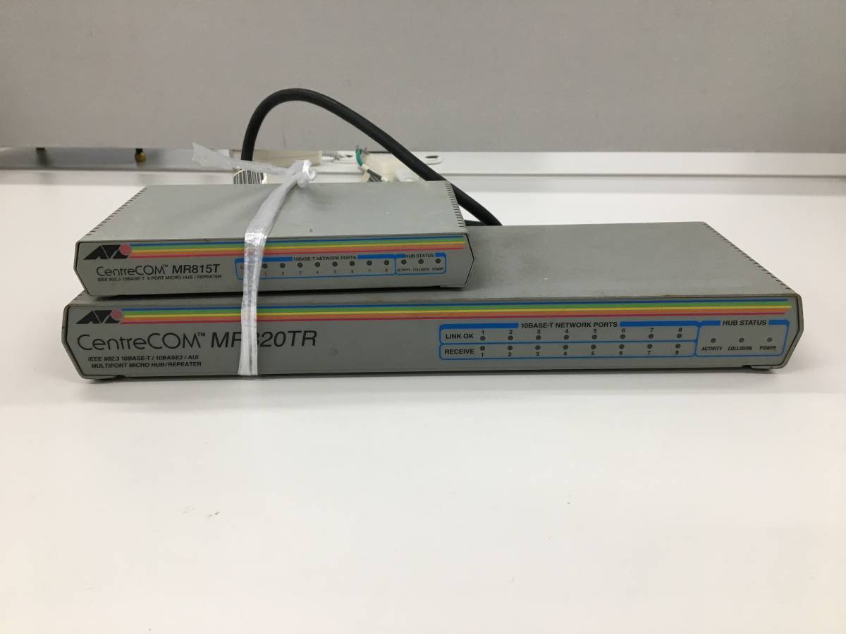 【傷や汚れあり】YK アライドテレシス ハブ centerCOM MR820TRX ・ MR815T 2点セットの落札情報詳細 - ヤフオク ...