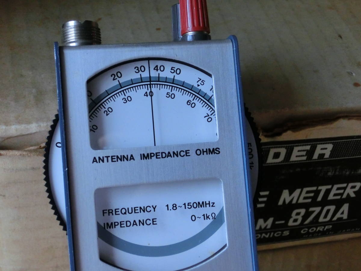 【傷や汚れあり】リーダー電子 LIM-870A 1.8MHz～150MHz 0～1.0 アンテナインピーダンスメーター 元箱・取説付の落札情報 ...