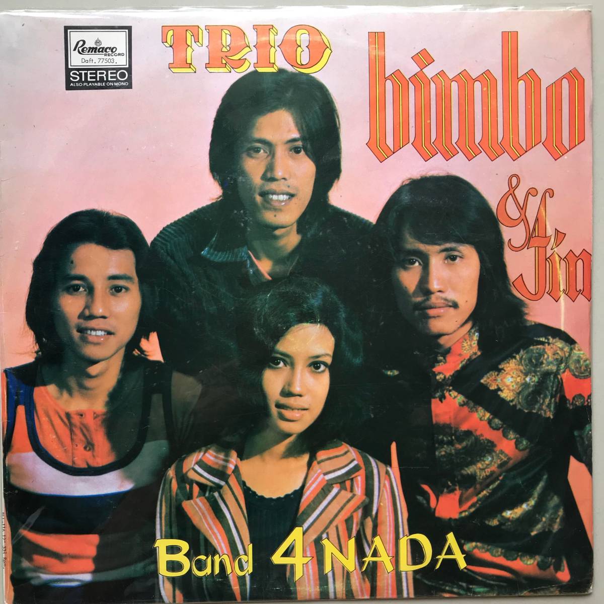 【やや傷や汚れあり】LP Indonesia「 Trio Bimbo & I-in 」Tropical Funky Psych Sunda Acid Dope Pop スンダ 70's ...