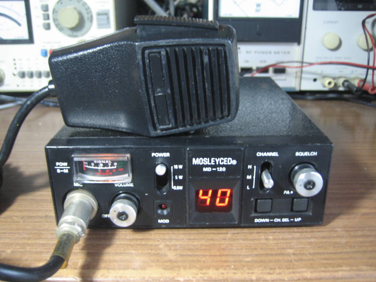 【傷や汚れあり】28MHz AM改造機 MOSLEYCED MD-120 （現在80ch実装）明電工業取説付きの落札情報詳細 - Yahoo ...