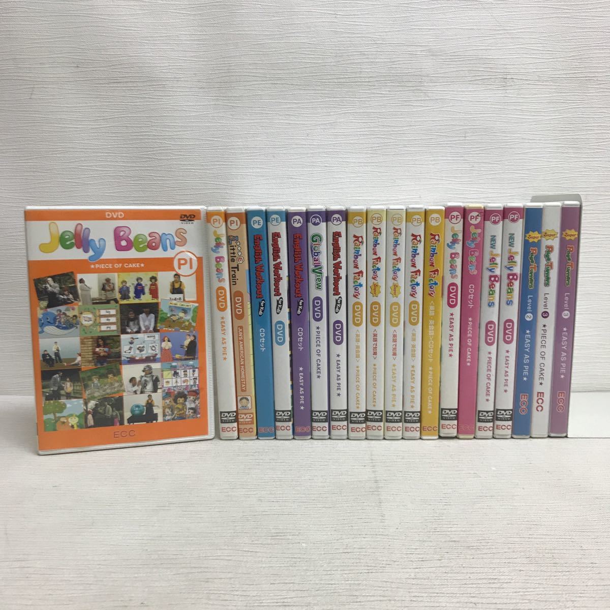 【やや傷や汚れあり】I0825I3B まとめ★ECC 家庭学習用 DVD CD 20巻セット セル版 英語 英会話 Rainbow Factory / English Workout ...