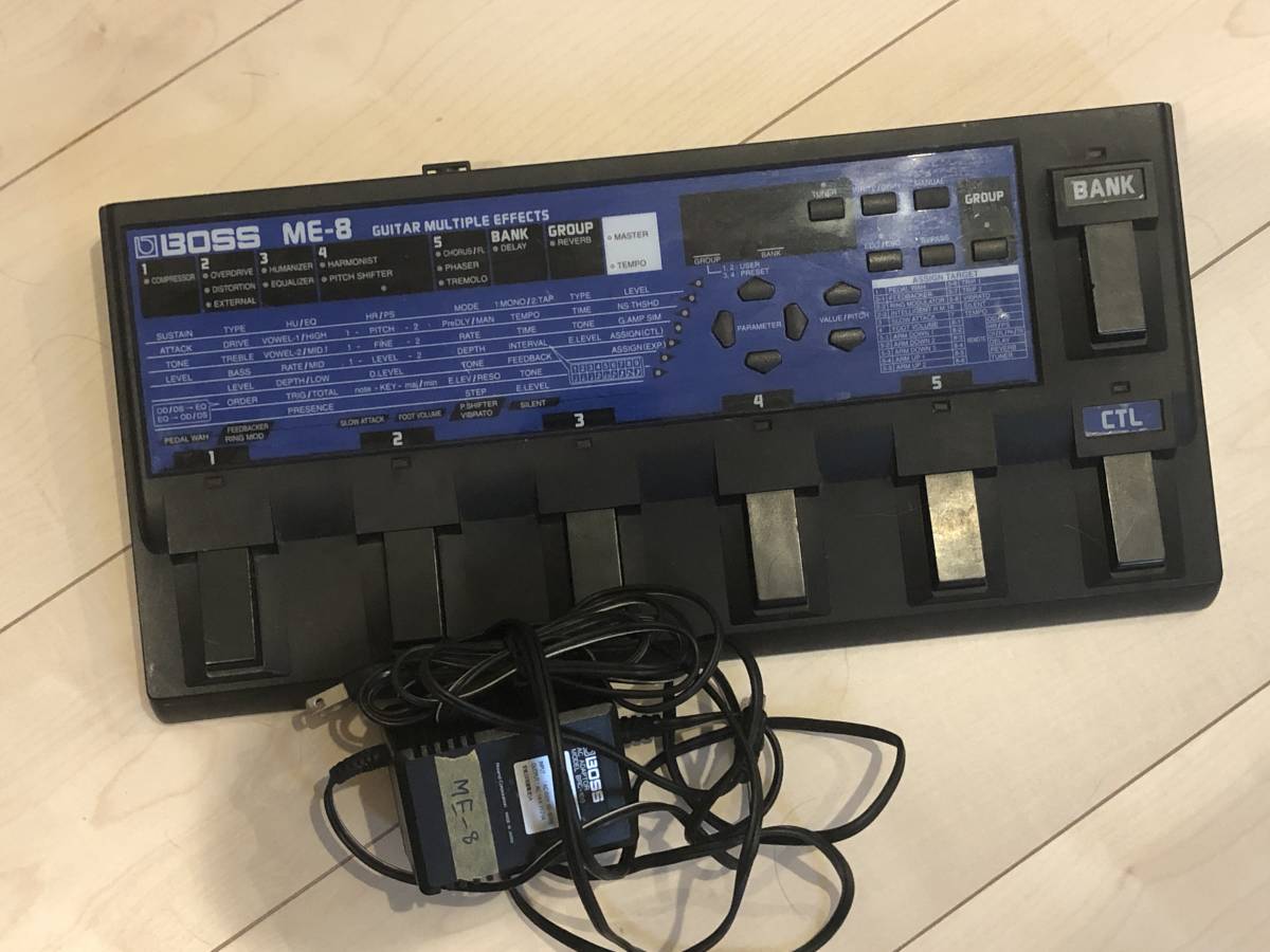 【傷や汚れあり】BOSS ME-8 動作未確認ジャンク品にて。の落札情報詳細 - ヤフオク落札価格検索 オークフリー