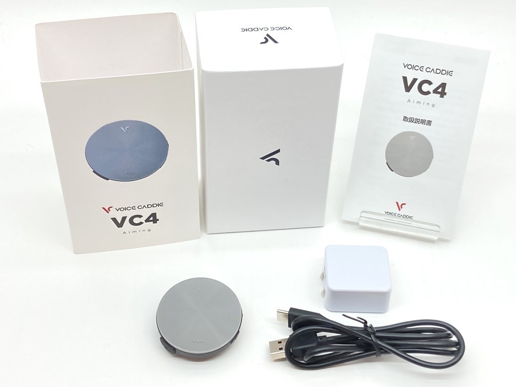 【傷や汚れあり】tu119 VOICE CADDIE ボイスキャディ ゴルフ VC4 Aiming 音声型GPS距離計 生活防水 USB Type-C 充電式 エイミング機能搭載 中古現状品の ...