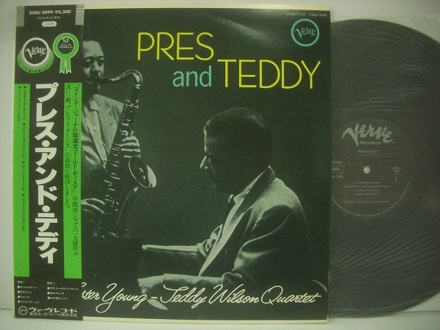 【やや傷や汚れあり】 帯付 LP レスター・ヤング テディ・ウィルソン / プレス・アンド・テディ 1956年 LESTER YOUNG ...