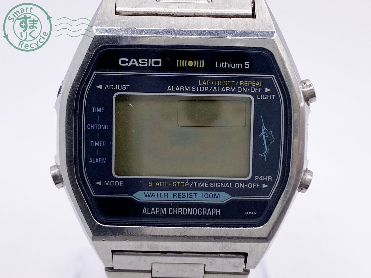 【傷や汚れあり】09140013 CASIO カシオ 106 H101 LITHIUM 5 ALARM CHRONOGRAPH メンズ腕時計 ...