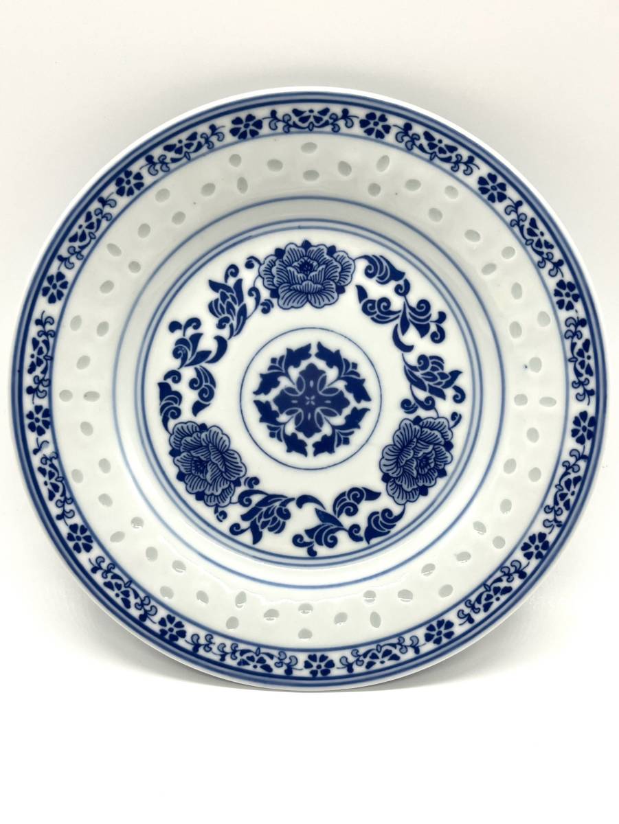 【未使用】未使用 中国 景徳鎮 青花 染付 皿 プレート 食器 中國 骨董 中国古玩 唐物 中国美術 C024の落札情報詳細 - Yahoo!オークション落札価格検索 オークフリー