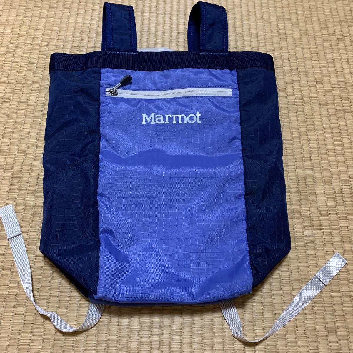 【やや傷や汚れあり】マーモット中古バックパックにもマチ付トートバッグにもなる(2WAY)青紺系 Marmot RN#79448 CA ...